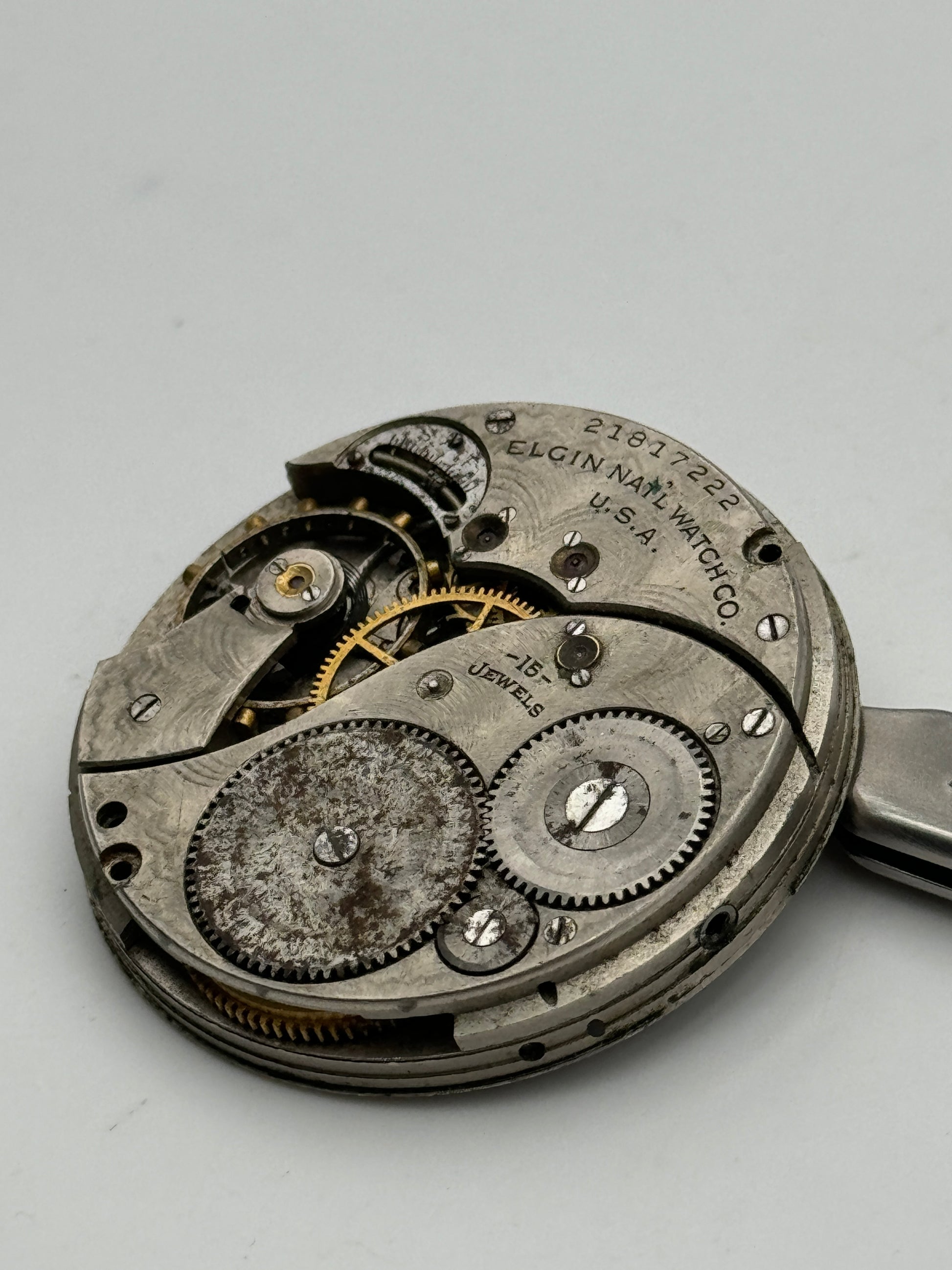 Elgin pocket watch movement movimenti 39.5mm 15 jewels – the watchmaker